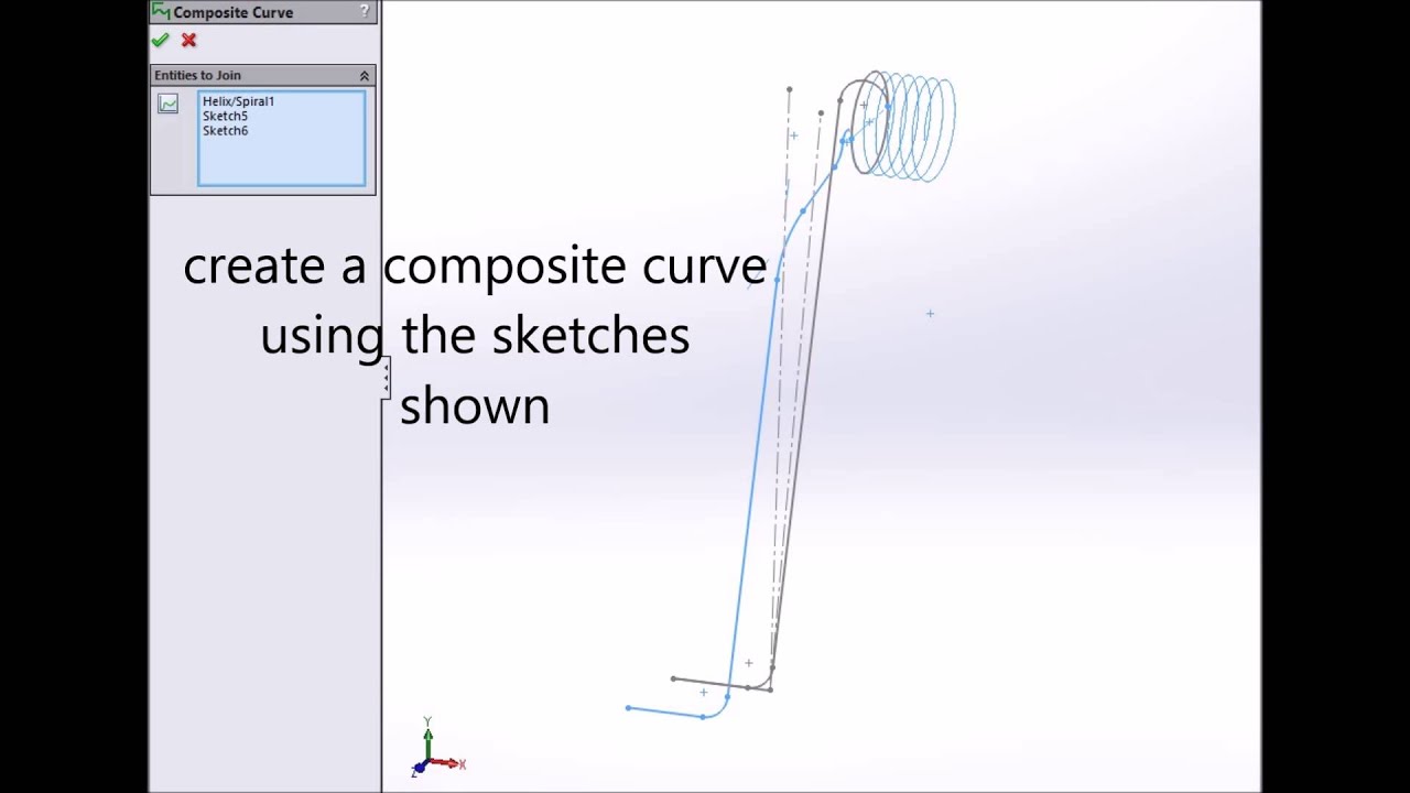 SolidWorks Tutorial: How to create a Bent Spring, HD - YouTube