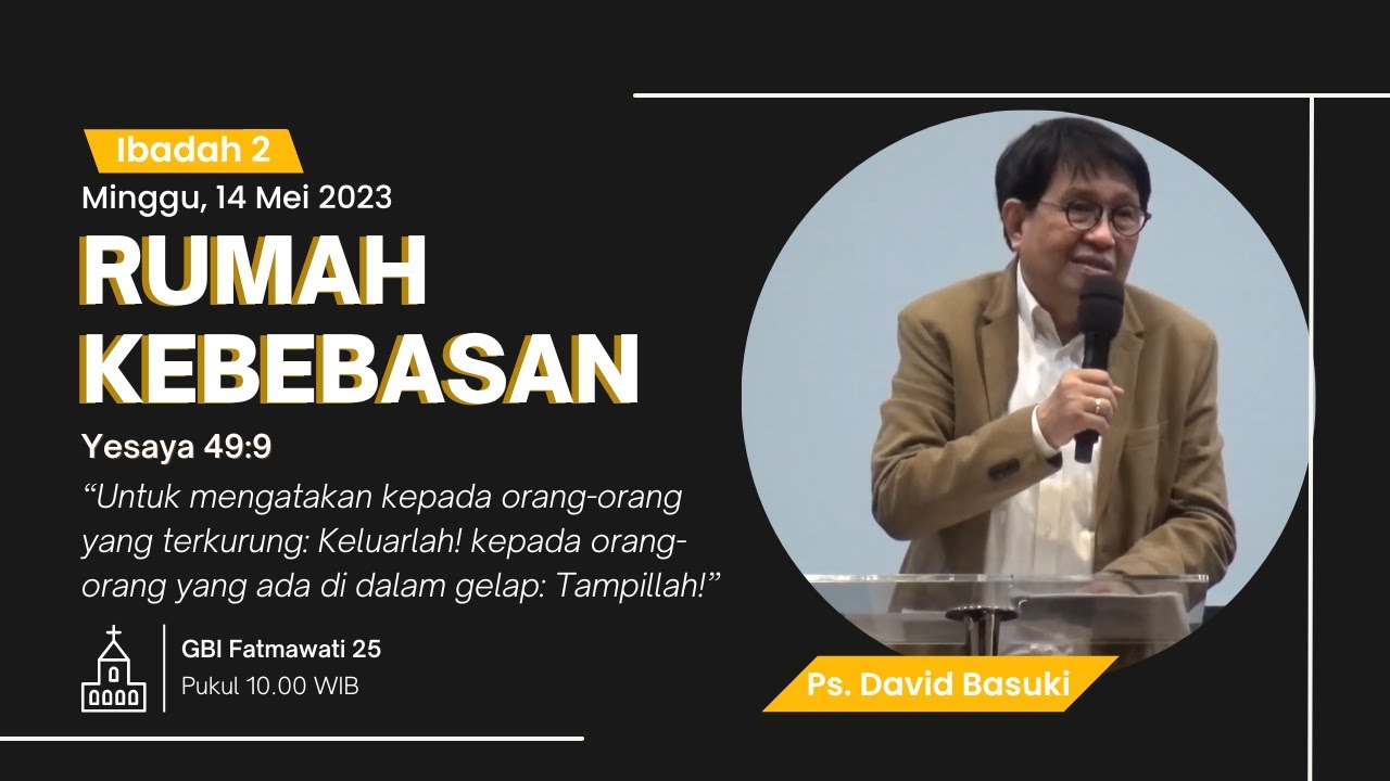 Ibadah Raya 2 - (Ps. David Basuki) - 14 Mei 2023 - Live Streaming - YouTube