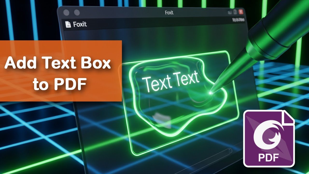 How to add text boxes to a PDF Document in Foxit PDF Editor - YouTube