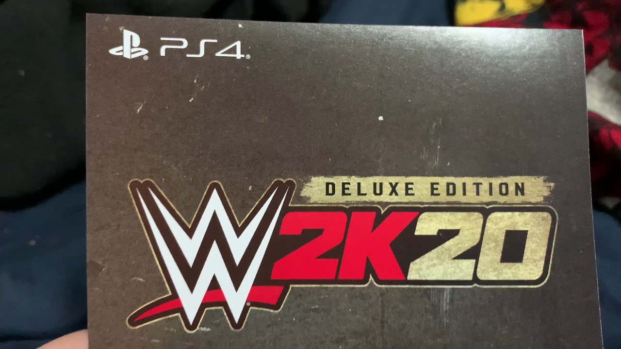 WWE 2k20 deluxe edition unboxing - YouTube