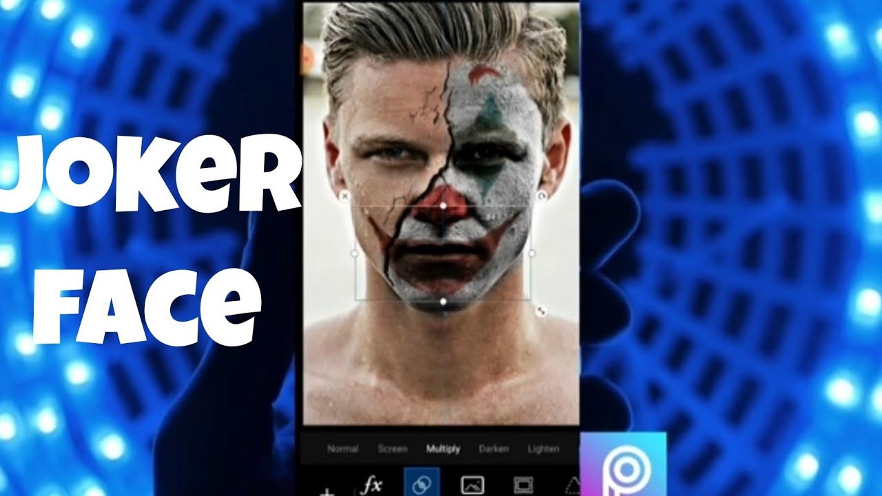 Learn Joker Face PicsArt Editing Tutorial - YouTube
