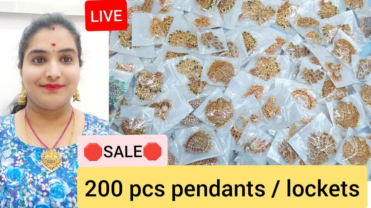 #live 200 pcs pendants 🛑 sale 🛑 hurry up ️🔥 7981886441 booking number ...