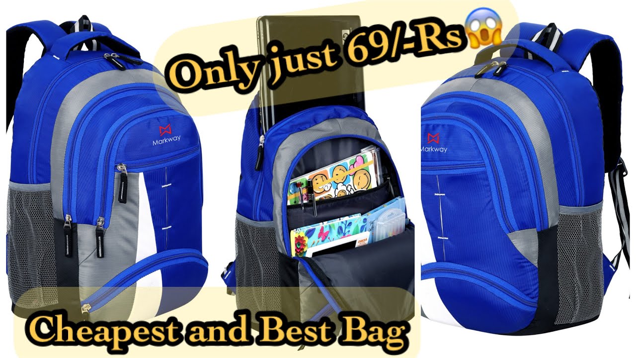 Flipkart Best And Cheapest Bag Review | Markway Backpack School/College ...