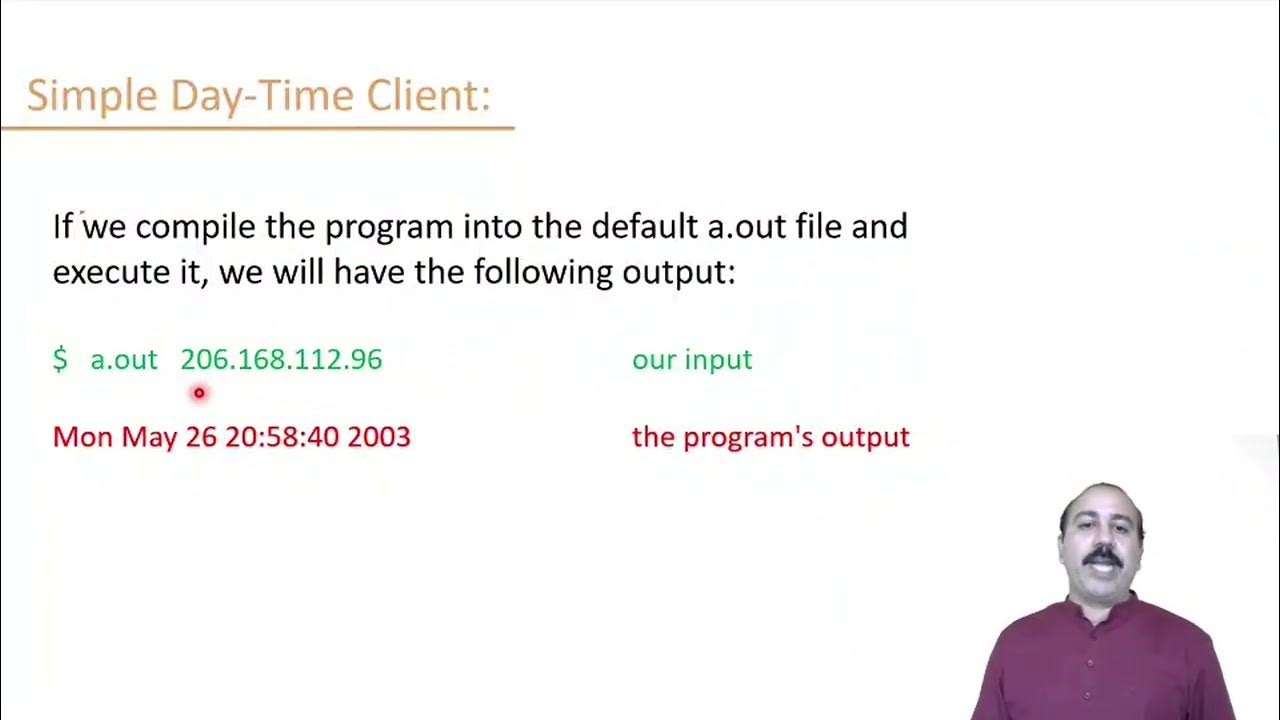 02 DayTime Client Network Programming Code in C - YouTube