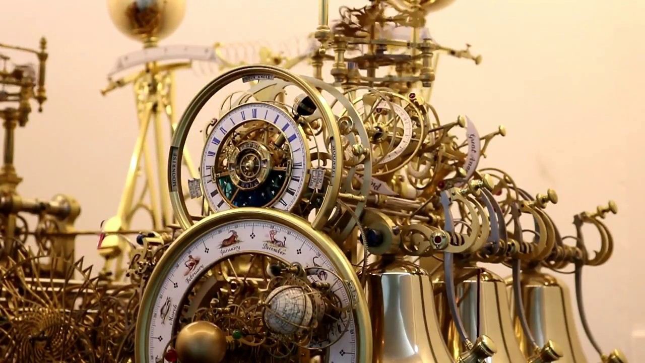 Astro skeleton. Demo of sun and moon rise, set assembly, dials on - YouTube