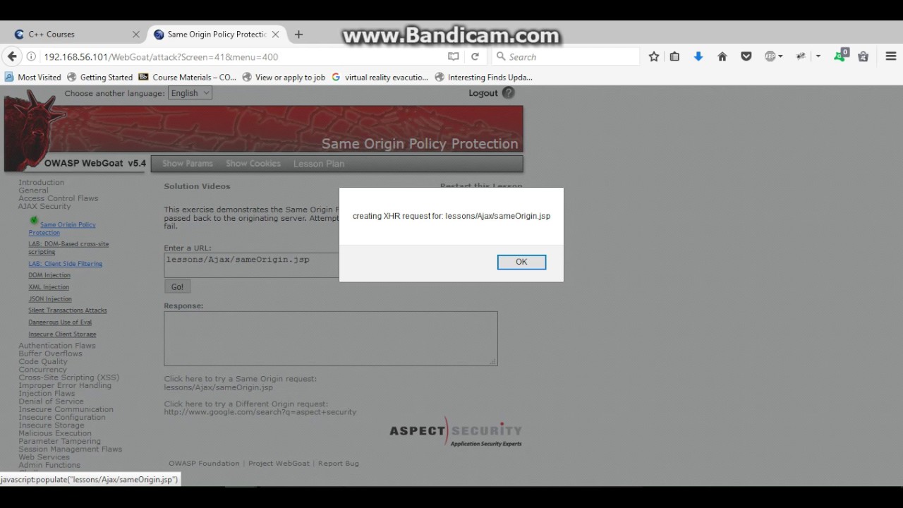 same origin policy - YouTube