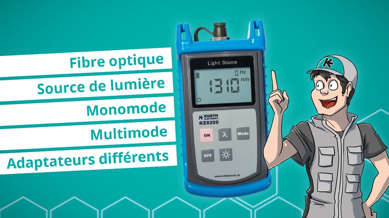 Tests de fibre optique faciles avec KE8100 / KE8200 : sources de ...
