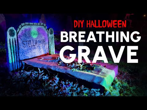 Breathing Grave DIY Halloween Prop CHEAP - YouTube