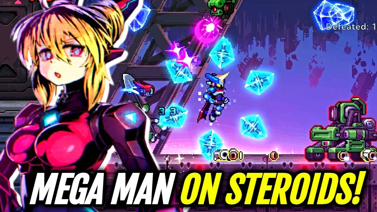 This Game Is Mega Man On Steroids Damn Super Alloy Crush! - YouTube