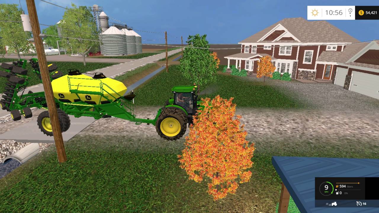 farming simulator15 Northwest Ohio v1 ep3 drilling oats and some beans ...