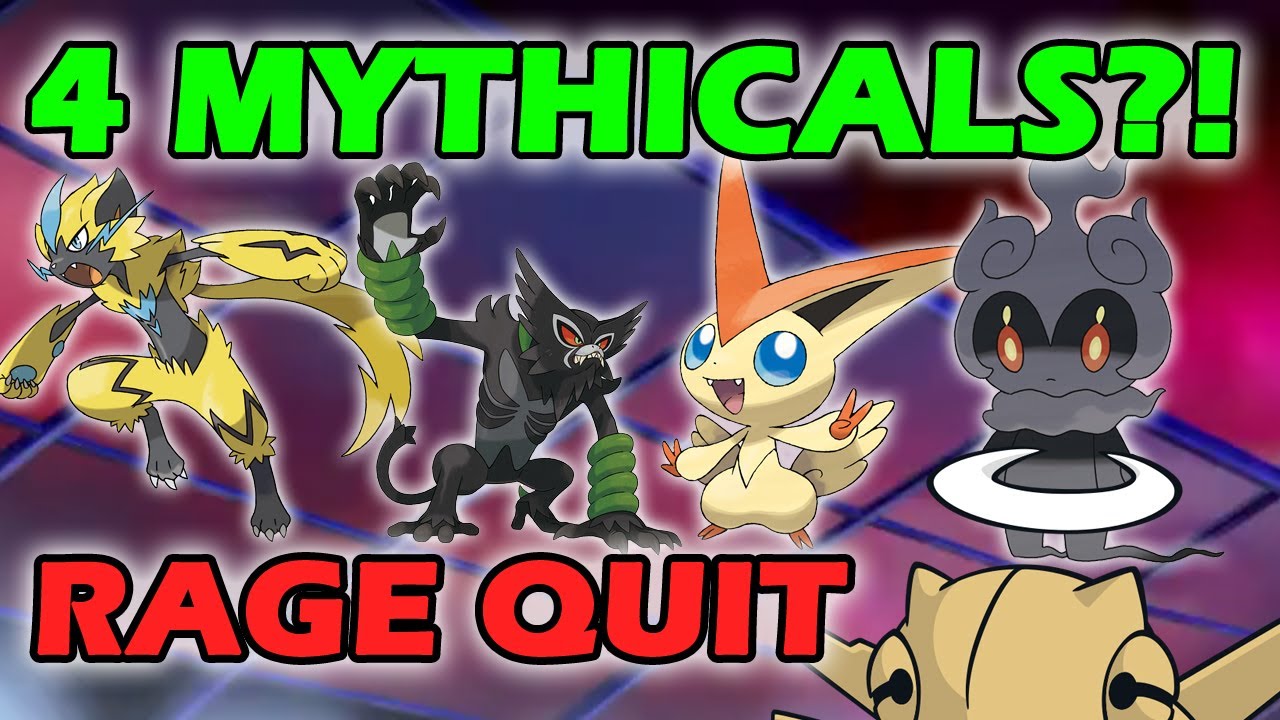 VS 4 MYTHICALS RAGE QUIT VGC Series 13 Pokemon Sword and Shield - YouTube