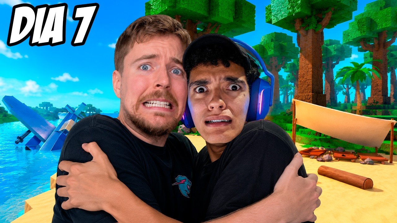 SOBREVIVA COM O MR BEAST NUMA ILHA E GANHEI R$1.000,000 REAIS! - YouTube
