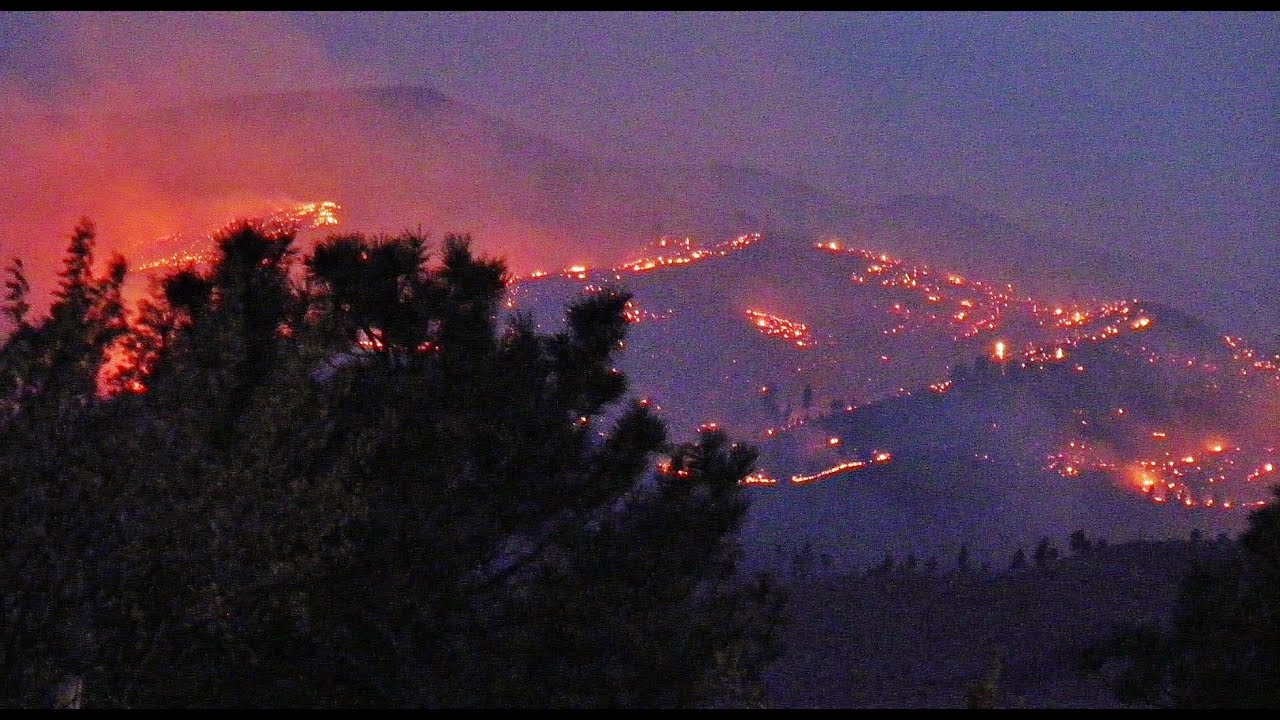 Wildfire in the Spokane Hills - YouTube