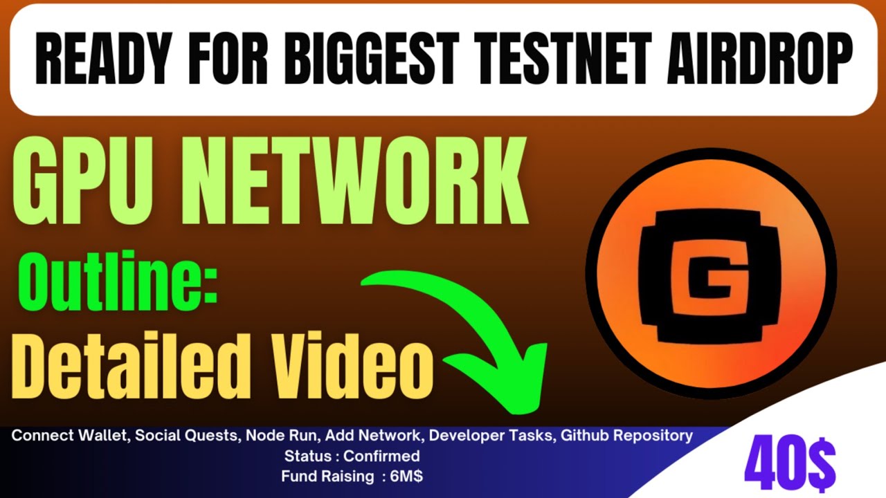 Gpu Network Testnet Airdrop Full Guide || Connect Wallet || Social ...
