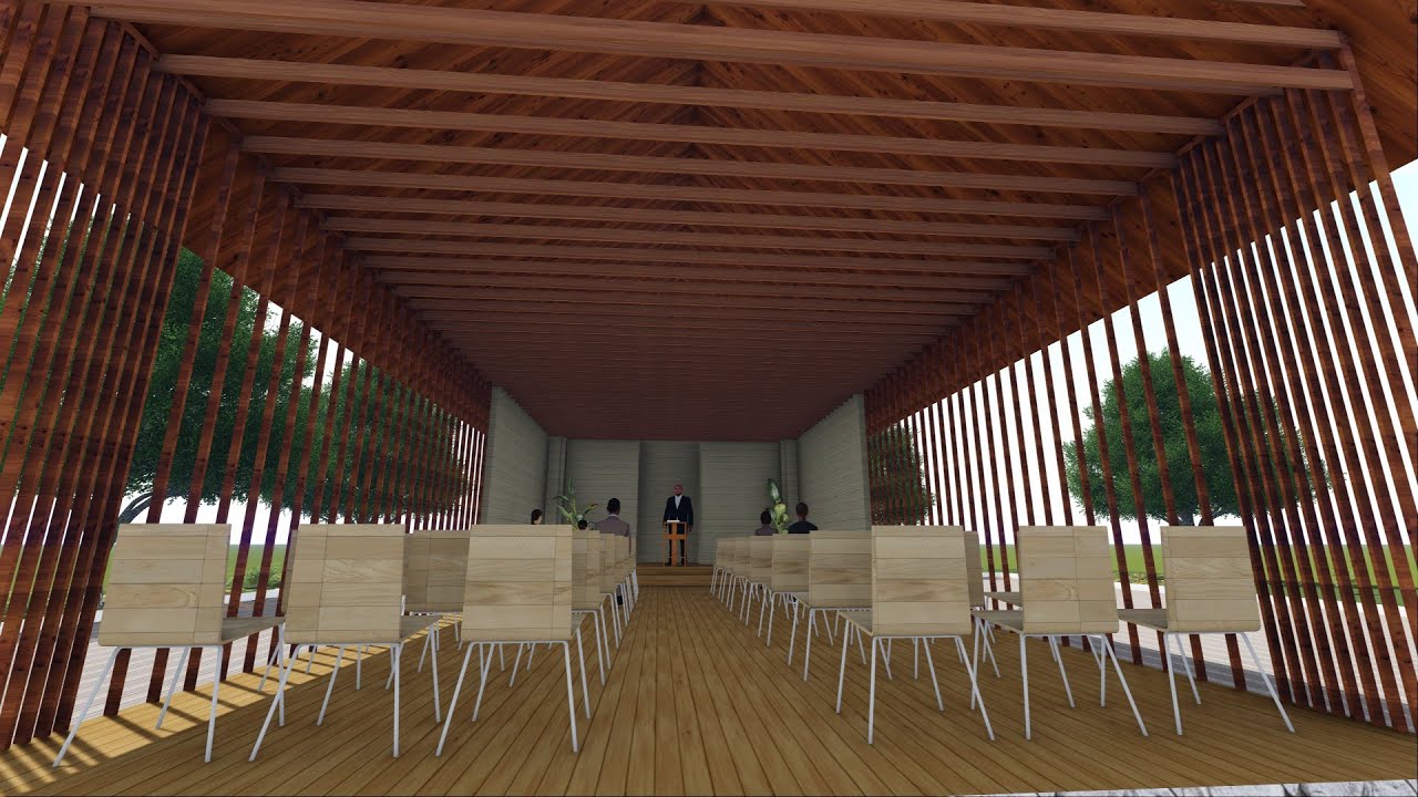 Sustainable Architecture: Explore an Eco-Friendly Open Wooden Chapel in ...