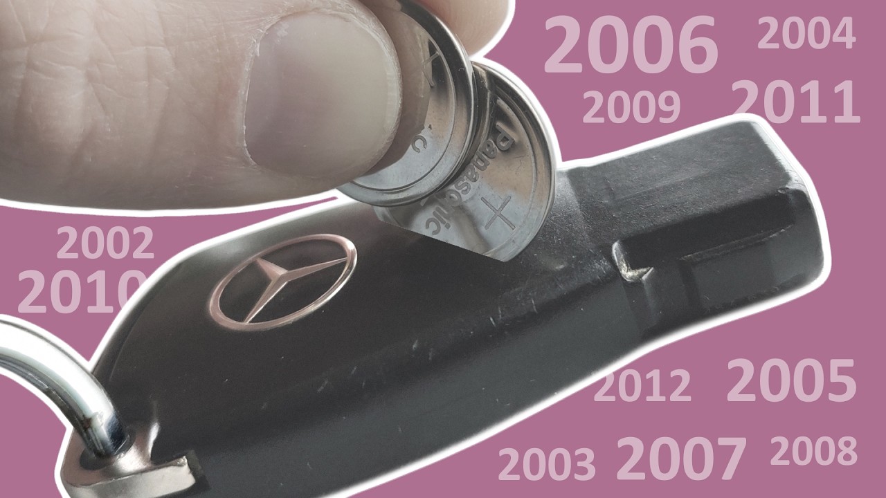 Mercedes-Benz KEY BATTERY Change (fast & simple) - YouTube