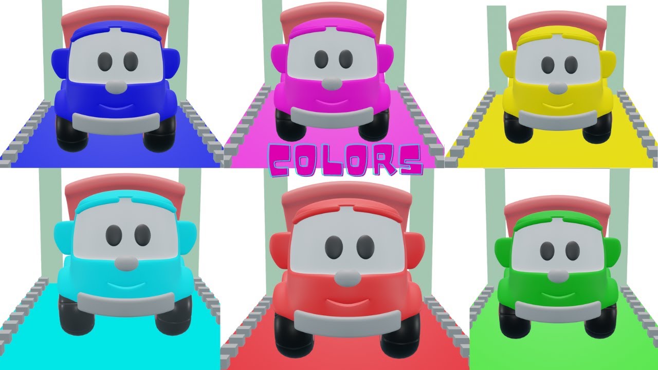 Colors for Children to Learn with Street Vehicles - Colours for Kids to ...