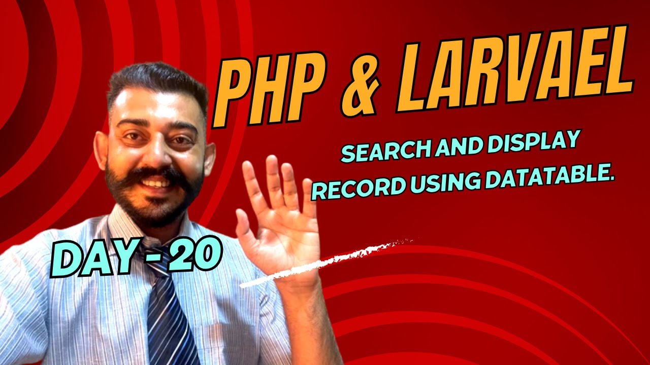 Day 20: Search and Display Record Using DataTable - YouTube