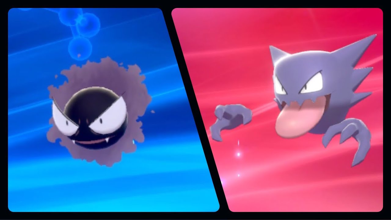 GASTLY EVOLVED INTO HAUNTER (POKEMON SHIELD) - YouTube