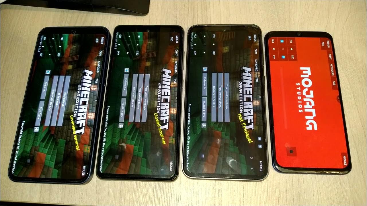 Samsung phones Minecraft Java test - YouTube