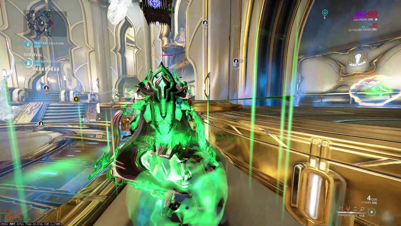 Warframe - [Ash Prime] Blade Storm Solo Survival 1h51m - Void Fissure ...