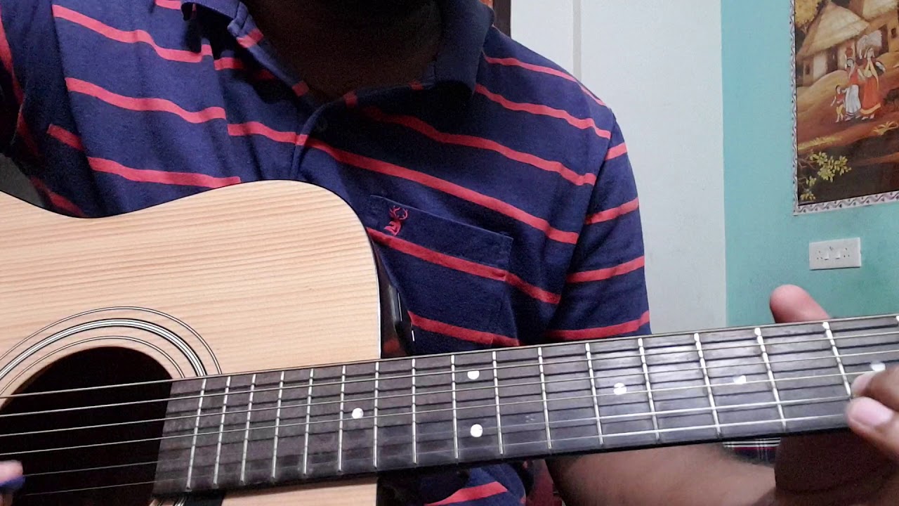 "UPPENA" Nee kannu neeli samudram song guitar cover. - YouTube