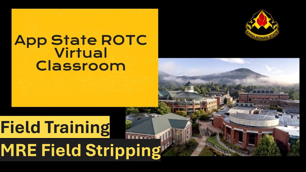 App State ROTC: Virtual Classroom- MRE Field Stripping - YouTube