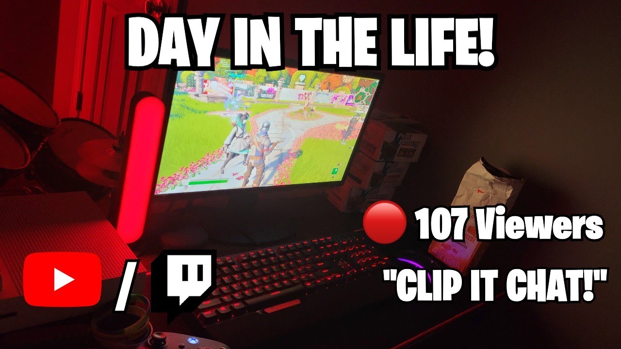 The Day In A Life Of A High School Streamer! - YouTube