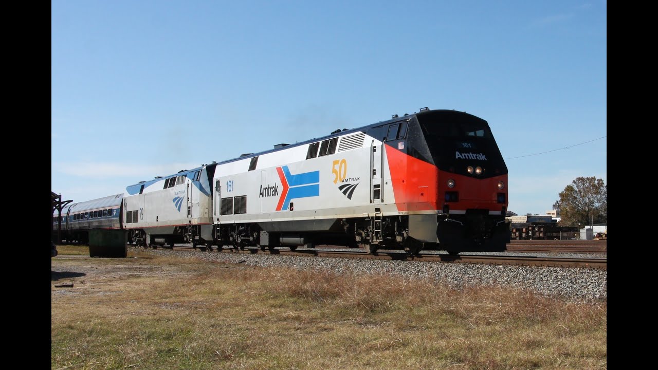 Amtrak 161 (50th Anniversary Phase I) Leads Amtrak 20! - YouTube