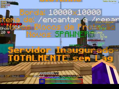 Minecraft - Server de factions 1.8 com Vip free - YouTube