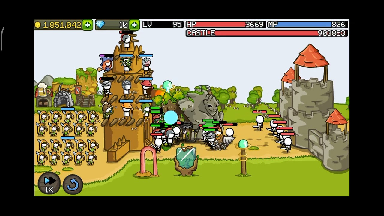 Grow Castle - Tower Defense Level 94 95 - YouTube