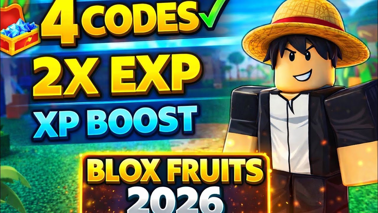 BLOX FRUITS CODES 2026 | 4 NEW XP & 2X EXP CODES | HOW TO REDEEM CODES ...