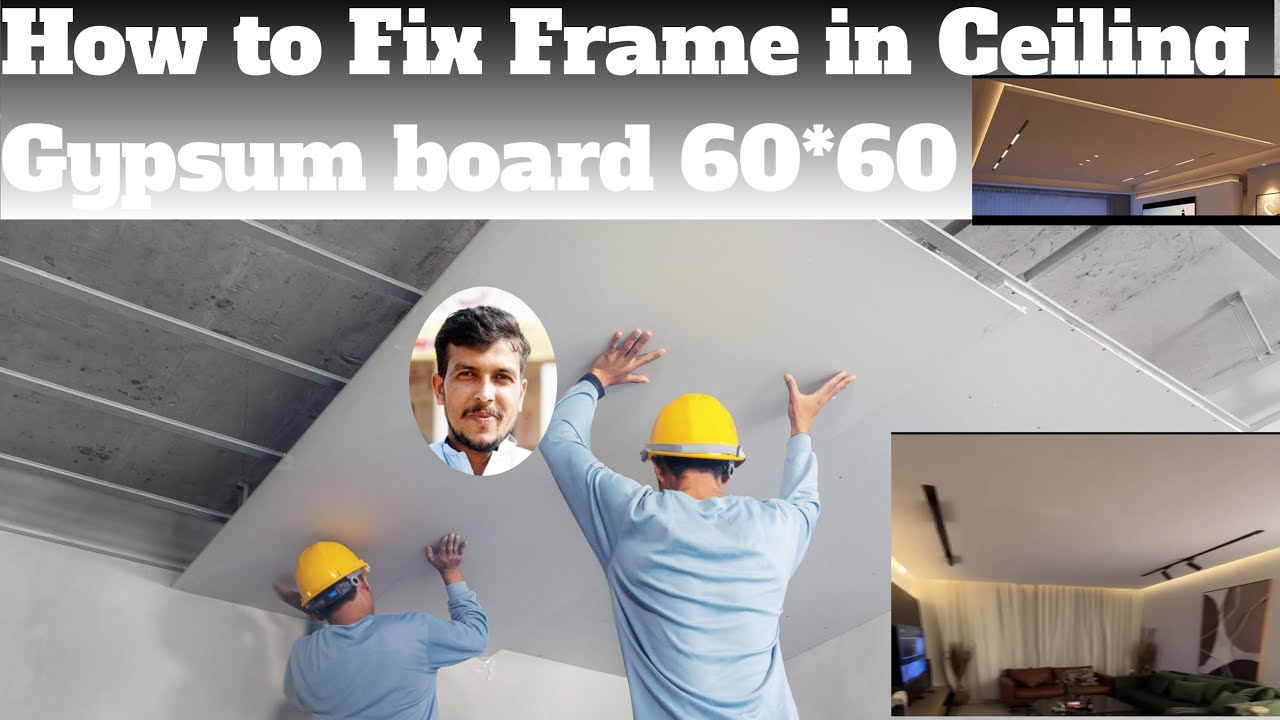 How to Fix Frame in Ceiling With Gypsum Board Ceiling Gypsum ...