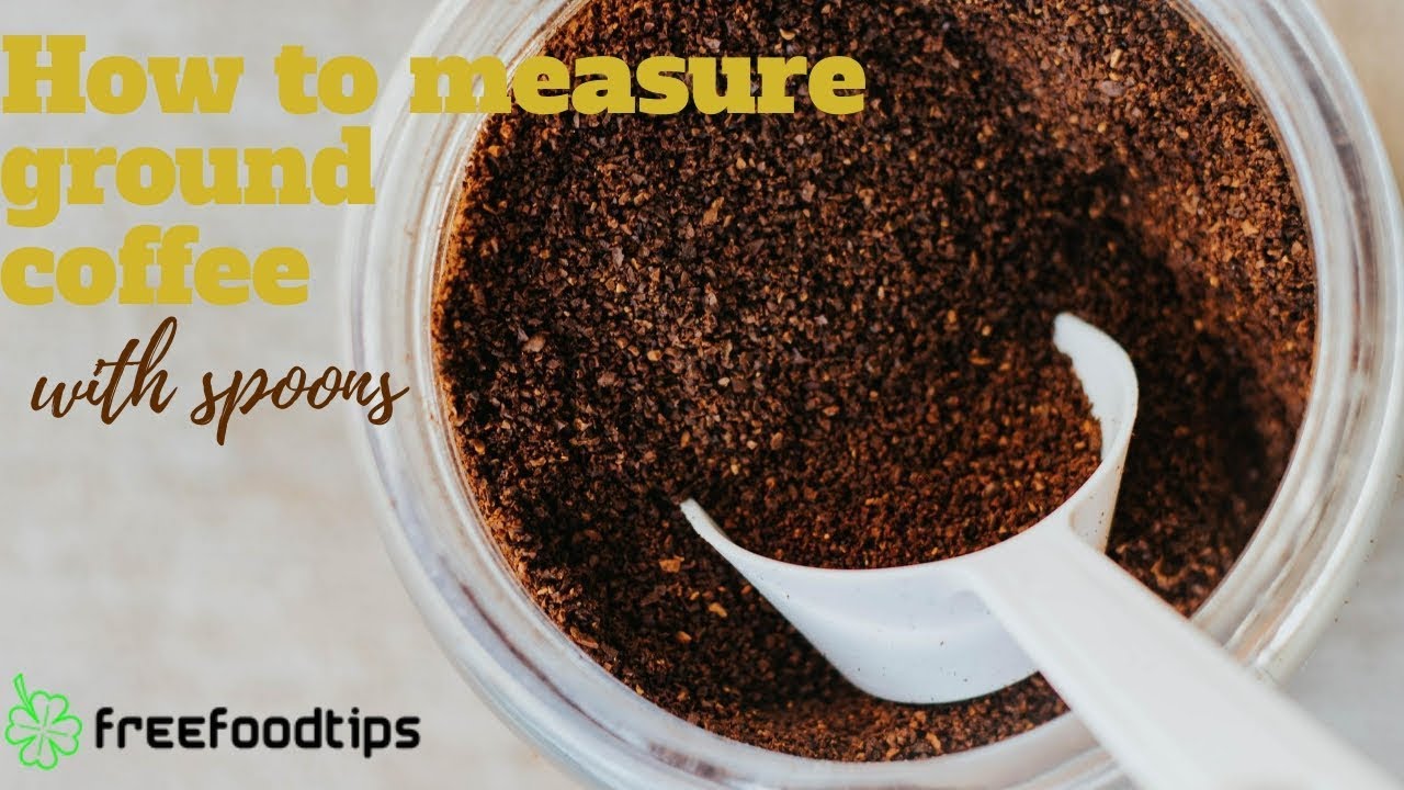 How to measure ground coffee with spoons - YouTube