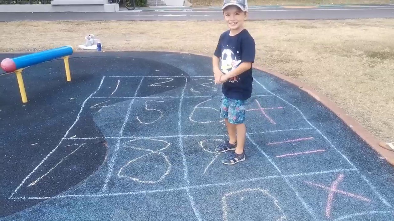 Outdoor Chalk Calculator Fun with Little J - YouTube