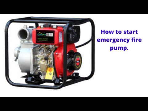 HOW TO START EMERGENCY FIRE PUMP ONBOARD SHIP. READ THE DESCRIPTION ...