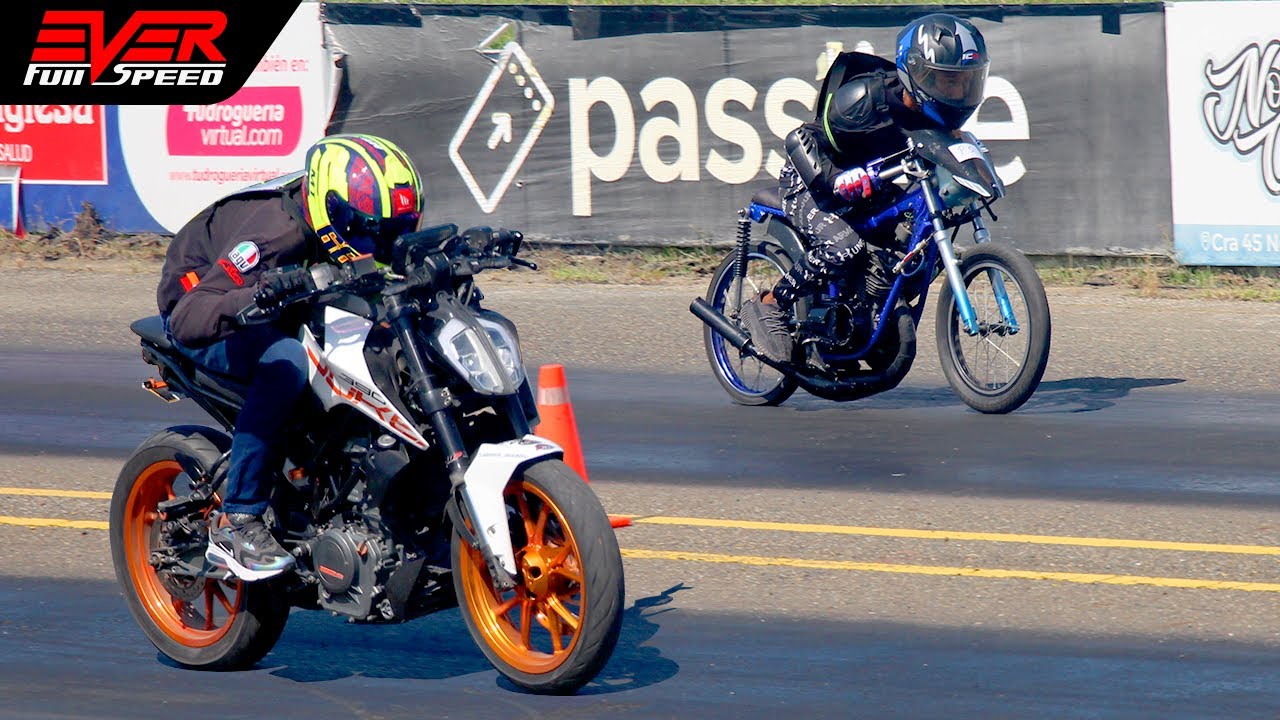 KTM Duke 390 🆚 Yamaha RX | Final motos de 13 segundos 🔥 DRAG RACING 🔥 ...