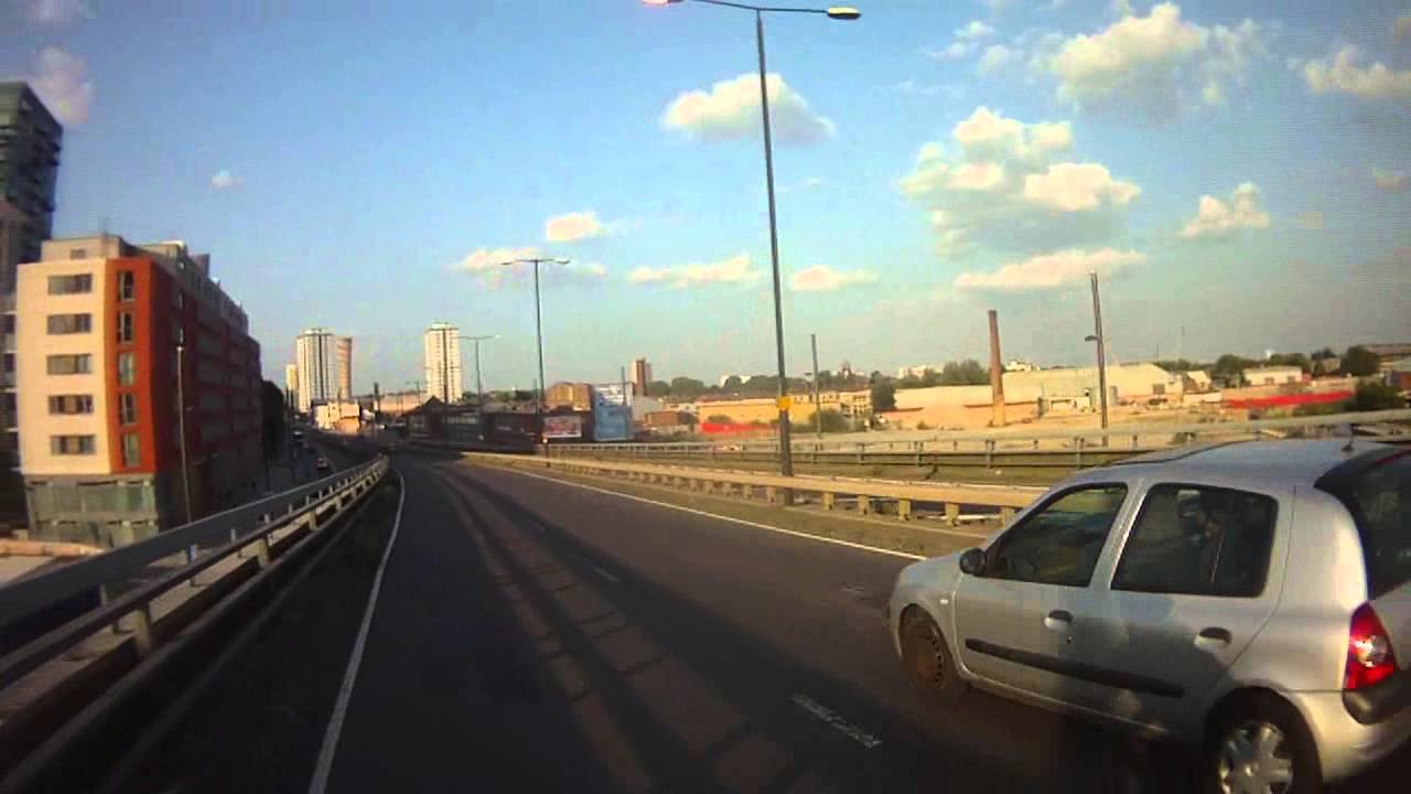Bow Roundabout - 30th July 2014 PM - take the flyover! - YouTube