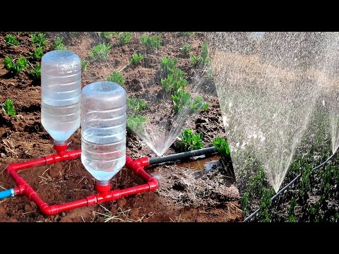 Aspersor de riego casero fácil de hacer - YouTube