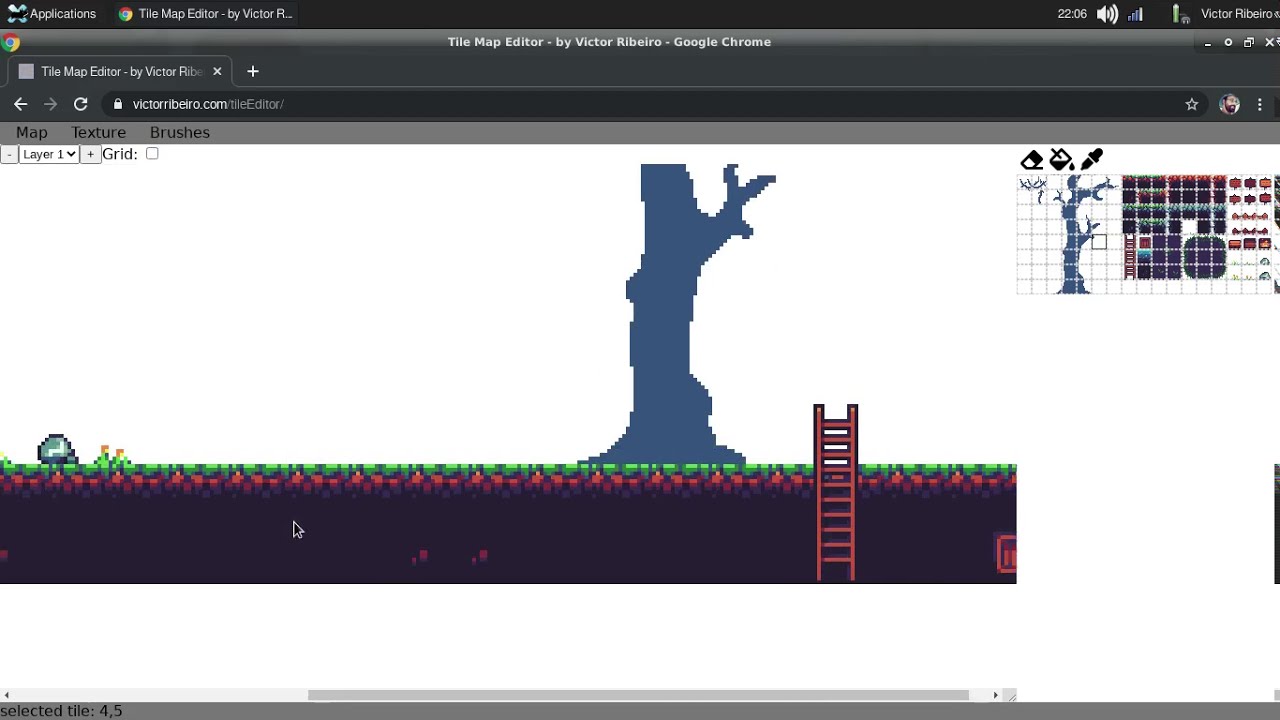 Using the tile editor to create a side scrolling game. - YouTube