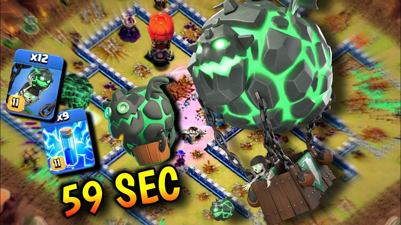Lavaloon is enough for every Town hall level in Clash of Clan - YouTube