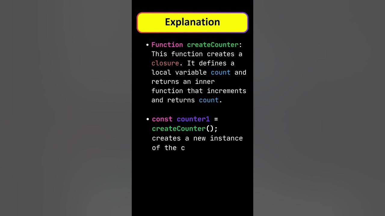 JS Challenges | You WON'T BELIEVE How JavaScript Closures Keep Counters ...