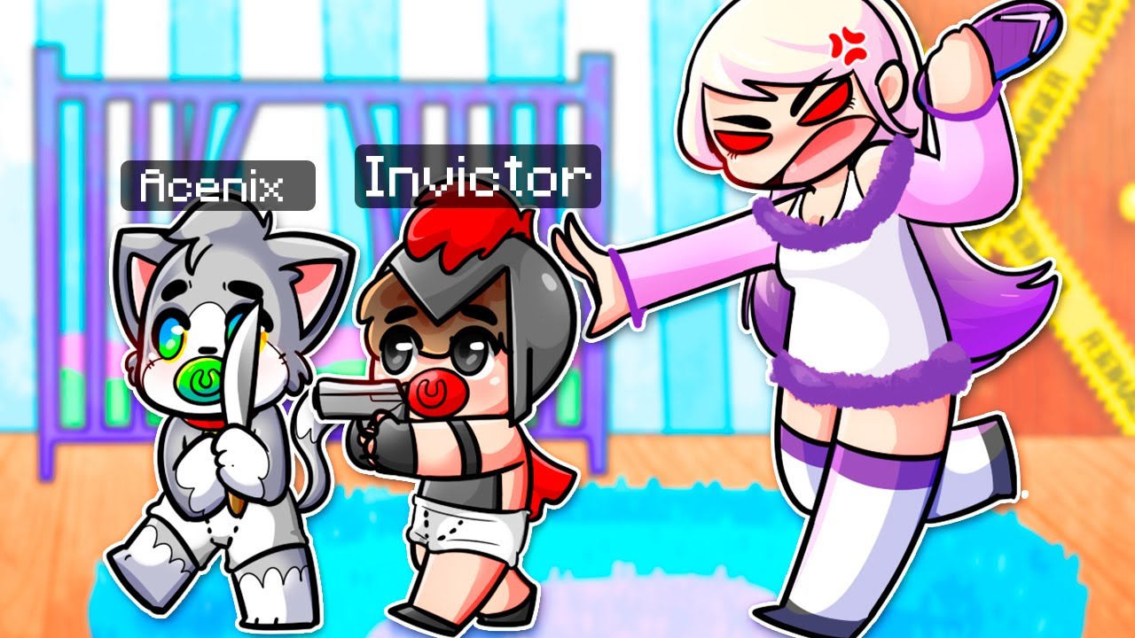 ¡BEBÉ MALVADO INVICTOR ESCAPA de MAMÁ LYNA! 😂 LYNA CUIDA DE BEBÉ ...