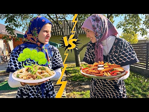 BUNICUȚELE se întrec a cui MÂNCARE e mai BUNĂ😱/CONCURENȚA între BUNICUȚE