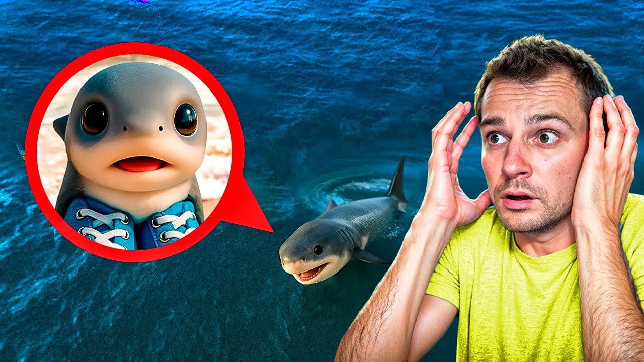 Drone Catches BLUEY TRALALERO TRALALA at the Lake in Real Life - YouTube