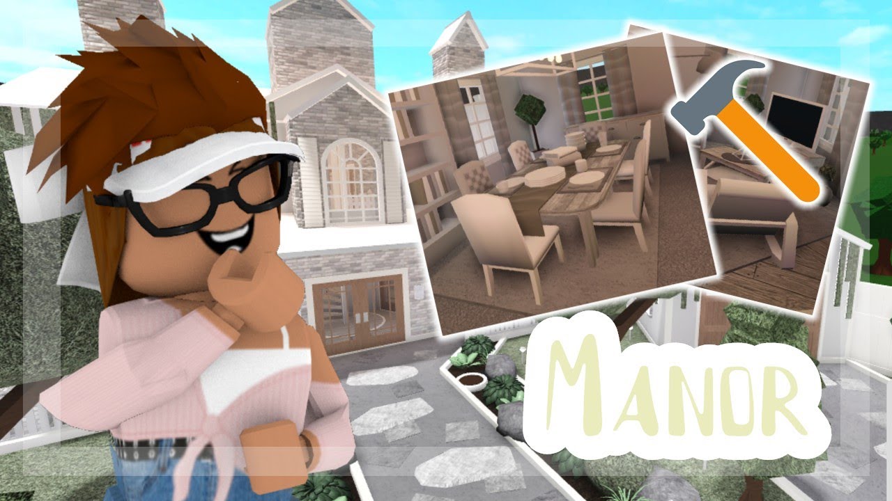 overgrown white manor | roblox bloxburg - YouTube