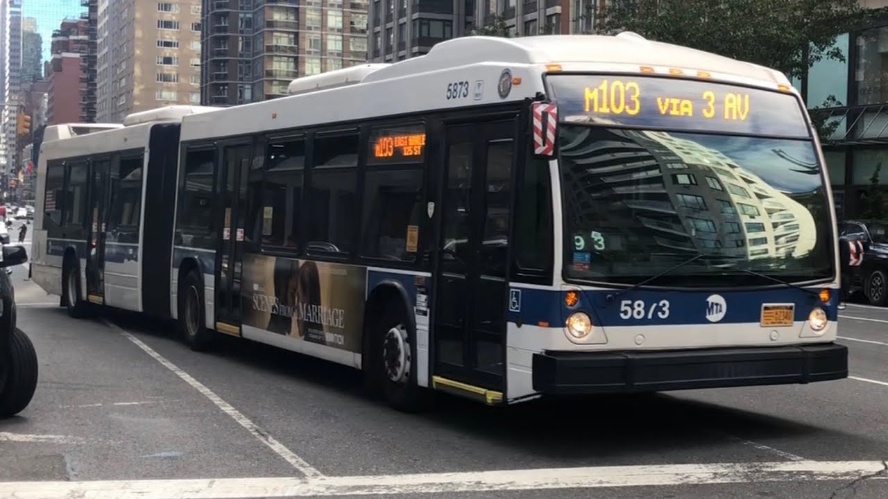MTA: 2012 Novabus LFSA #5873 On The M103 Local Bus At 3rd Avenue & East ...