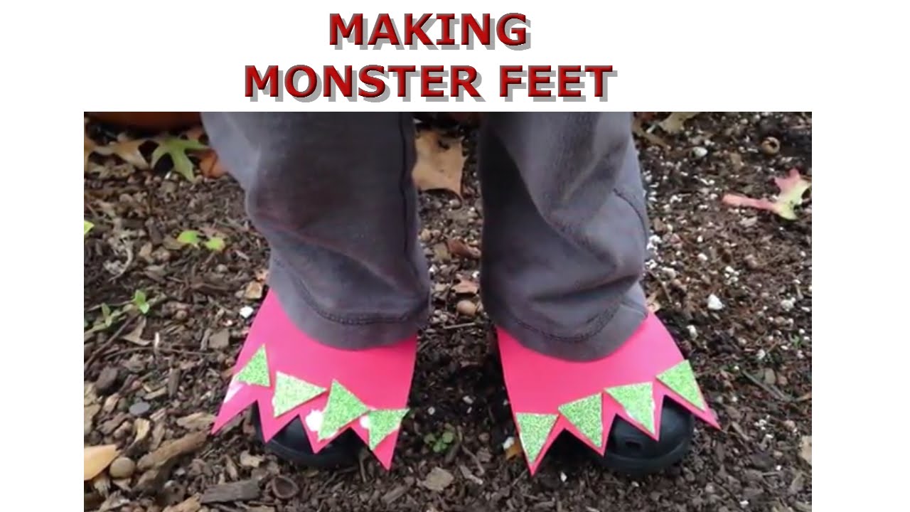 DYI Making Monster Feet - YouTube