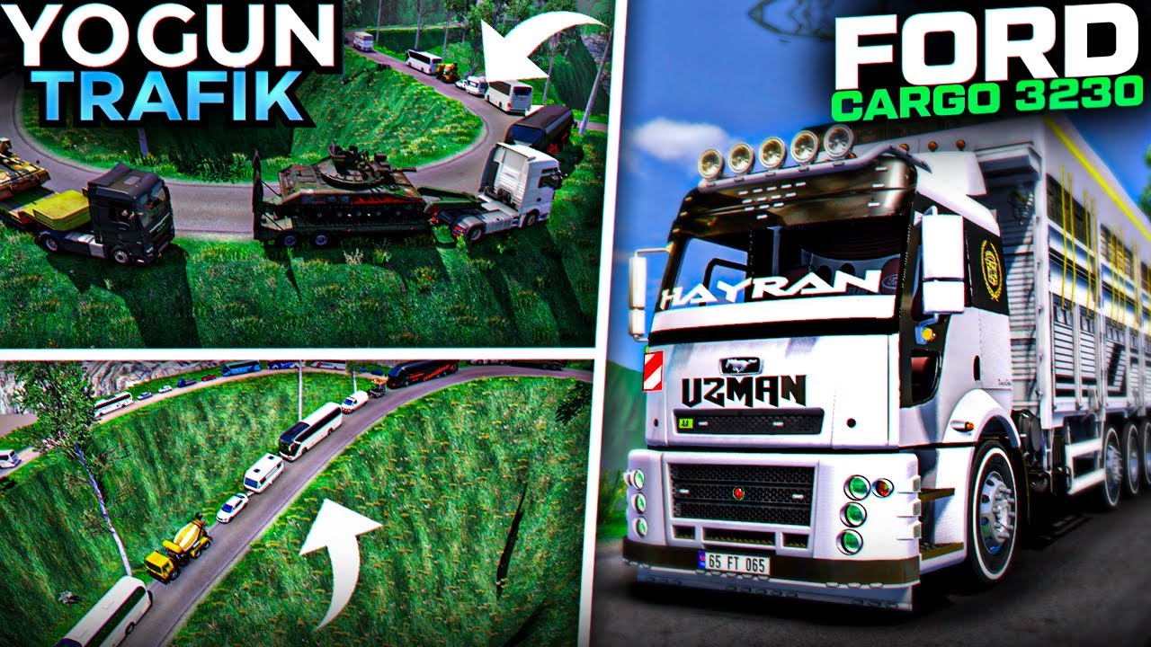 ETS 2 FORD CARGO 3230 KIRKAYAK İLE JETE KALKIYORUZ 🚀🚀 Ets 2 Ford Cargo ...