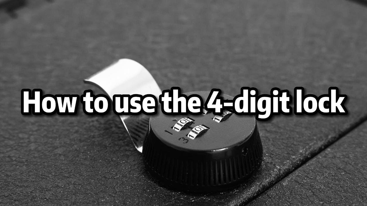 How to use 4 digit lock - YouTube